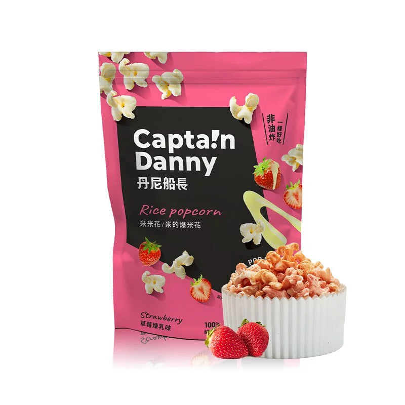 Captain Danny Pop Pop Rice - Strawberry Condensed Milk (100g) – Night ...