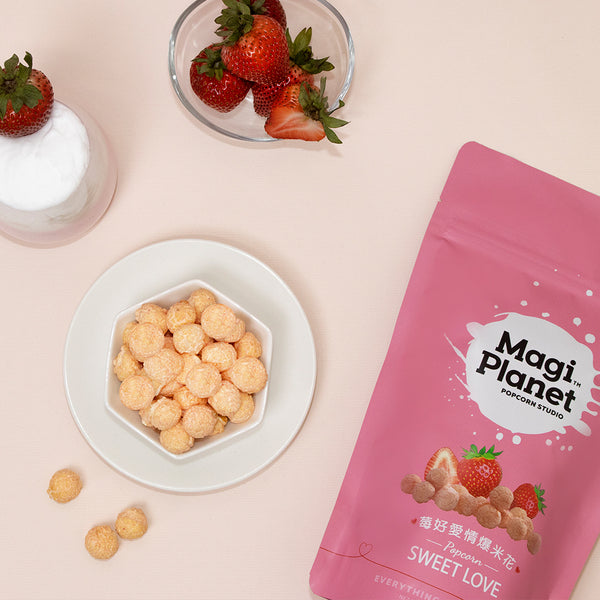 MAGI PLANET Popcorn - Strawberry Milk (110g) – Night Market PH